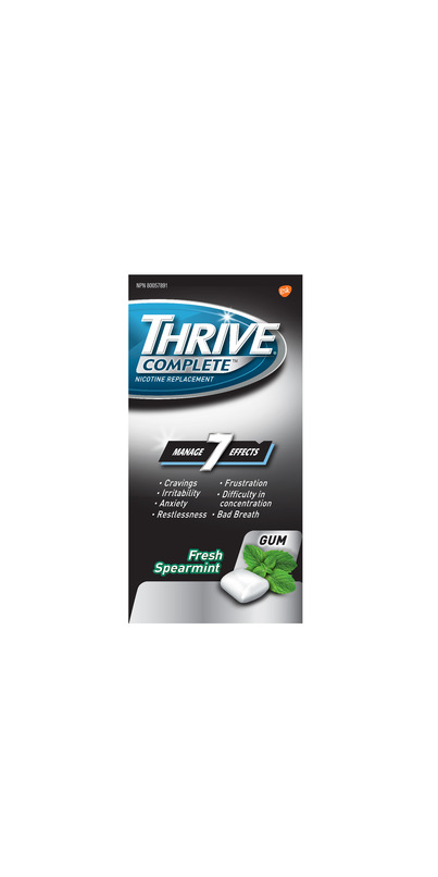 Buy Thrive 4mg Nicotine Replacement Gum Fresh Spearmint at Well.ca ...