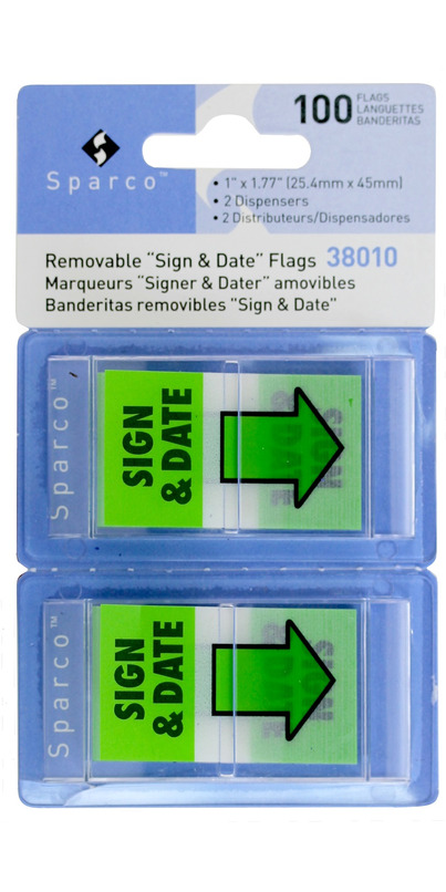 Buy Sparco Removable Sign & Date Flags at Well.ca | Free Shipping $35 ...