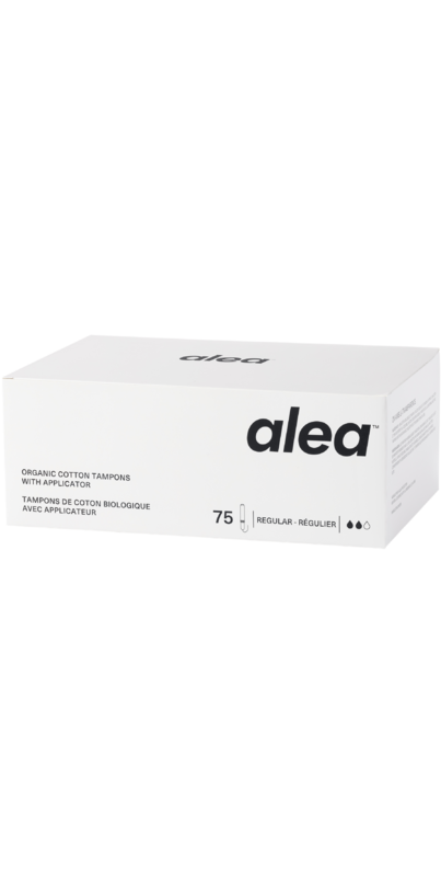 Buy Alea Organic Cotton Tampons with Cardboard Applicator Regular at ...