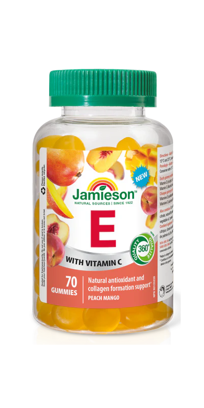 Buy Jamieson Vitamin E Gummies Peach Mango at Well.ca | Free Shipping ...