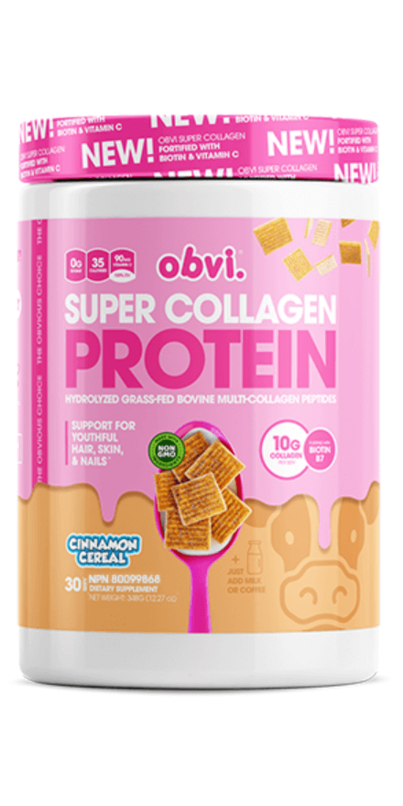 Buy Obvi Super Collagen Protein Powder Cinnamon Cereal at Well.ca ...