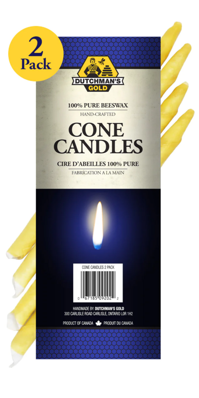 Buy Dutchman's Gold Beeswax Cone Candles at Well.ca | Free Shipping $35 ...