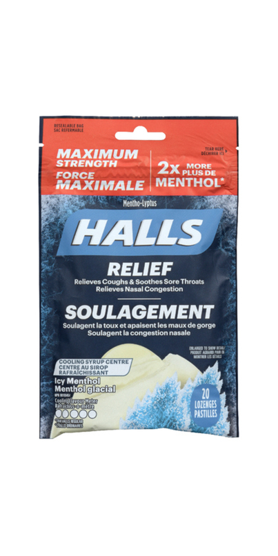 Buy Halls Relief Cooling Syrup Centre Icy Menthol Lozenge at Well.ca ...