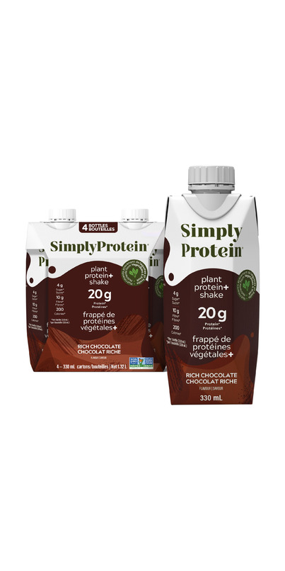 Buy Simply Protein Plant Based Protein Shake Rich Chocolate at Well.ca ...