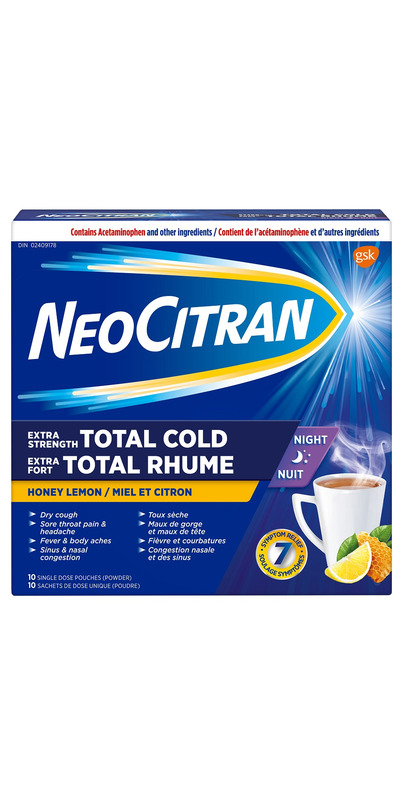 Buy NeoCitran Extra Strength Total Cold Night Honey Lemon at Well.ca ...