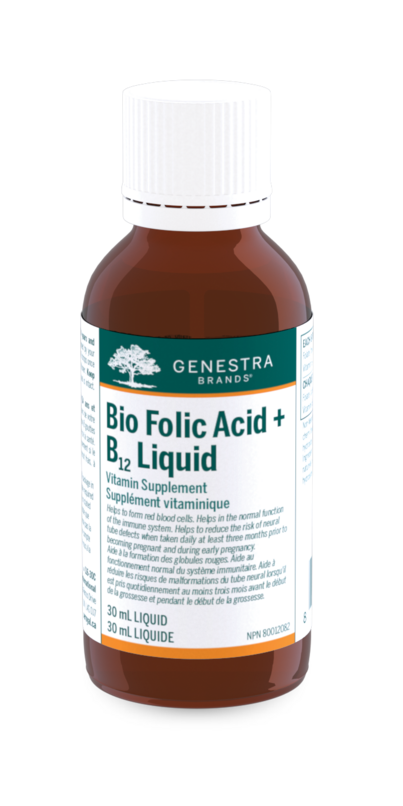 Achetez Genestra Bio Folic Acid + B12 Liquid chez Well.ca | Livraison ...