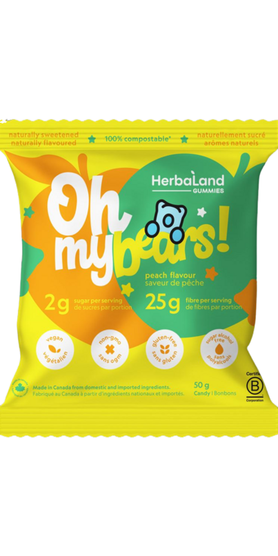 Buy Herbaland Oh My Bears! Peach Gummies at Well.ca | Free Shipping $35 ...