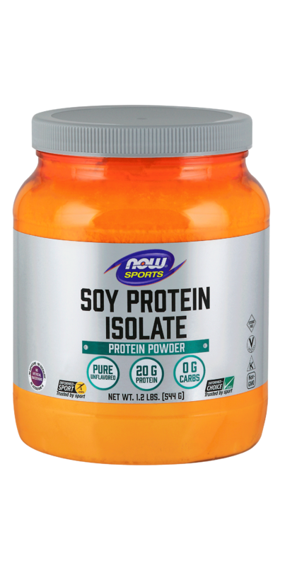 Buy NOW Sports Soy Protein Isolate Powder Unflavoured at Well.ca | Free ...