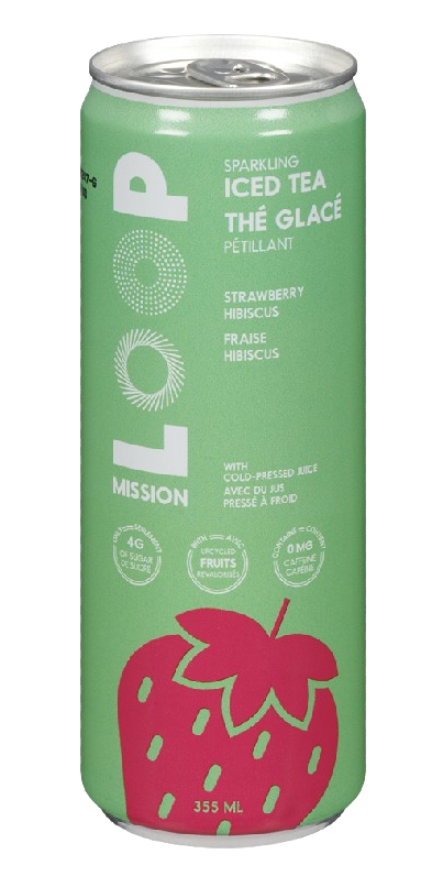 Buy LOOP Strawberry Hibiscus Sparkling Iced Tea at Well.ca | Free ...