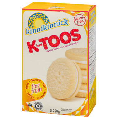Buy Kinnikinnick KinniTOOS Gluten Free Vanilla Sandwich Cookies at Well ...