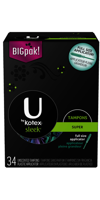 Buy U by Kotex Sleek Tampons Super Absorbancy at Well.ca | Free ...