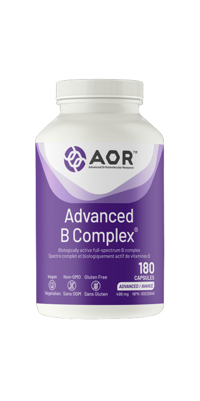 Buy AOR Advanced B Complex 499mg at Well.ca | Free Shipping $35+ in Canada