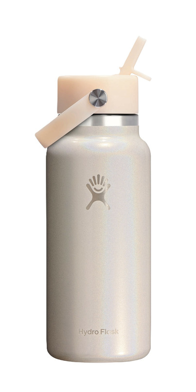 Achetez Hydro Flask Wide Mouth with Flex Straw Cap Glimmer Cream chez ...