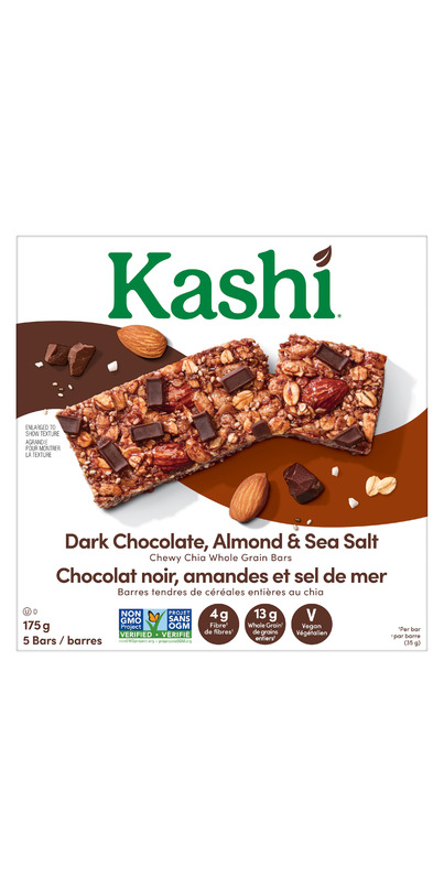 Achetez la Bar Kashi Chewy au chocolat noir, amandes et sel de mer sur ...