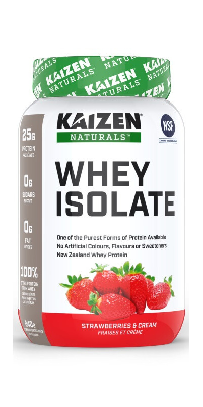 Buy Kaizen Naturals Whey Isolate Protein Strawberries & Cream at Well ...