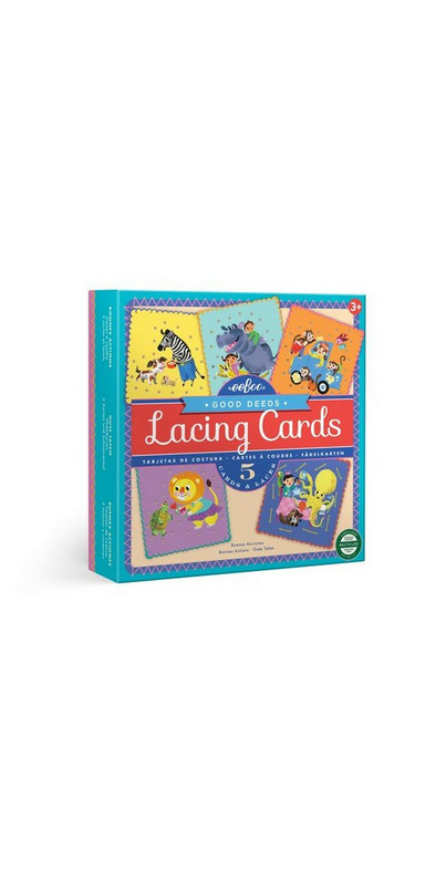Buy eeboo Good Deeds Lacing Cards at Well.ca | Free Shipping $35+ in Canada