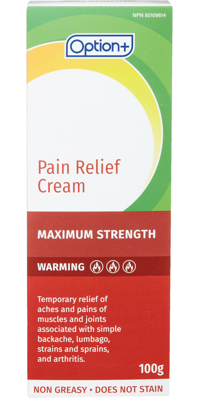 Buy Option+ Pain Relief Cream Maximum Strength at Well.ca | Free ...