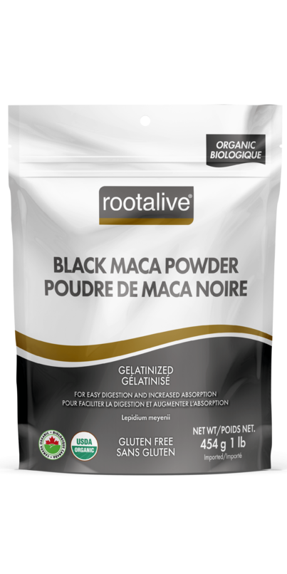 Buy Rootalive Organic Gelatinized Black Maca Powder at Well.ca | Free ...