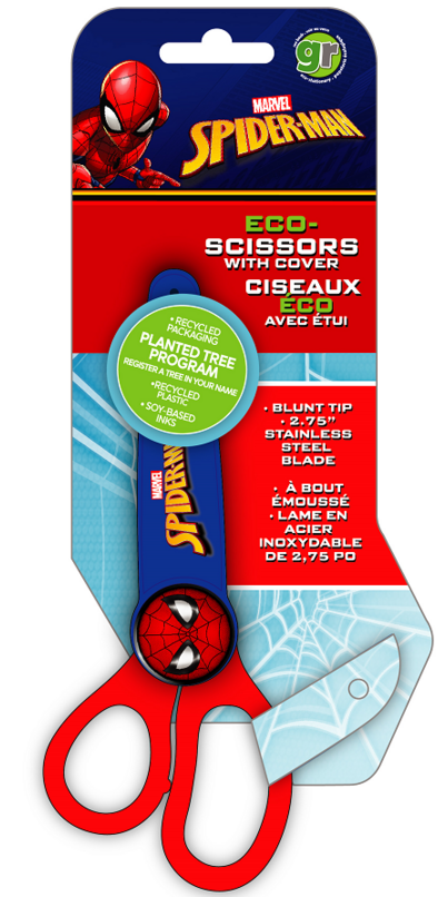 Buy greenre Eco-Marvel Spiderman Kids Eco-Scissors with Safety Cover at ...