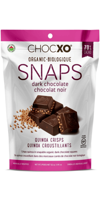Buy ChocXO Organic Dark Chocolate Crispy Quinoa Snaps at Well.ca | Free ...