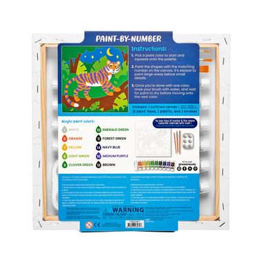 Buy OOLY Colorific Canvas Paint by Number Kit Terrific Tiger at Well.ca ...