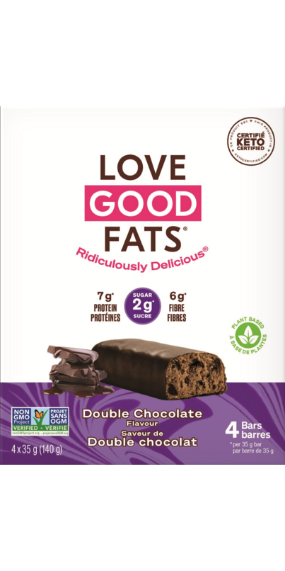 Buy Love Good Fats Protein Bar Double Chocolate at Well.ca | Free ...