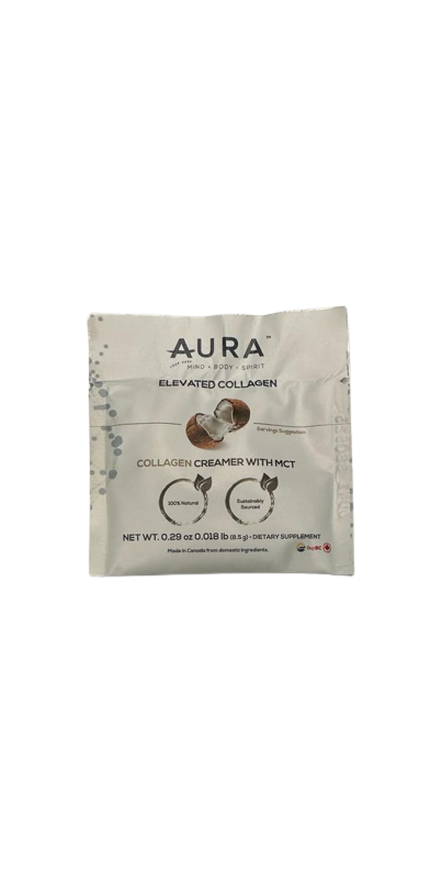 Buy Aura Elevated Collagen Creamer With MCT Unflavoured Sample at Well.ca | Free Shipping $35 ...