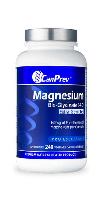 Buy CanPrev Magnesium Bis-Glycinate 140 Extra Gentle from Canada at ...