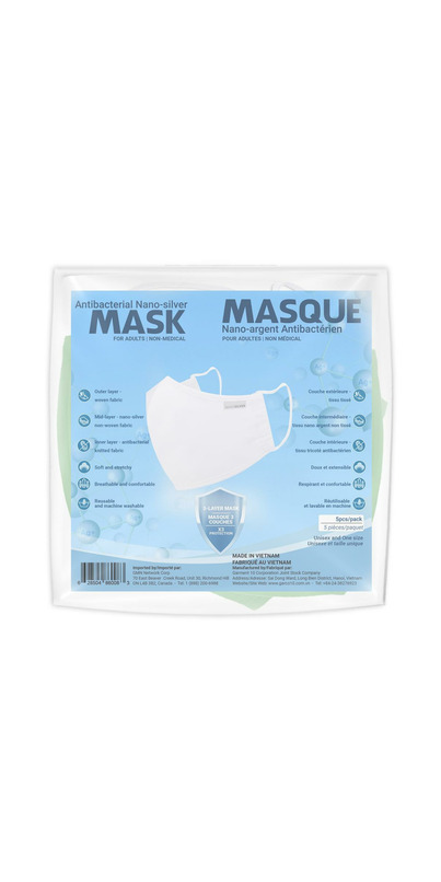 Buy Sequence Health Ltd. Nano Silver Face Mask for Adult Green at Well ...