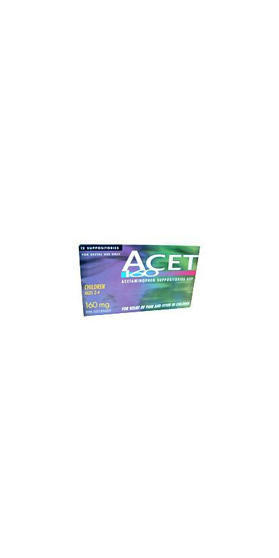 Buy ACET Acetaminophen Suppositories at Well.ca | Free Shipping $35+ in ...