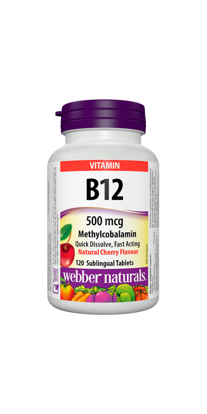 Buy Webber Naturals Vitamin B12 500mcg Methylcobalamin Cherry at Well.ca | Free Shipping $35+ in ...