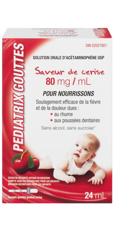 Buy Pediatrix Acetaminophen Drops Cherry at Well.ca | Free Shipping $35 ...