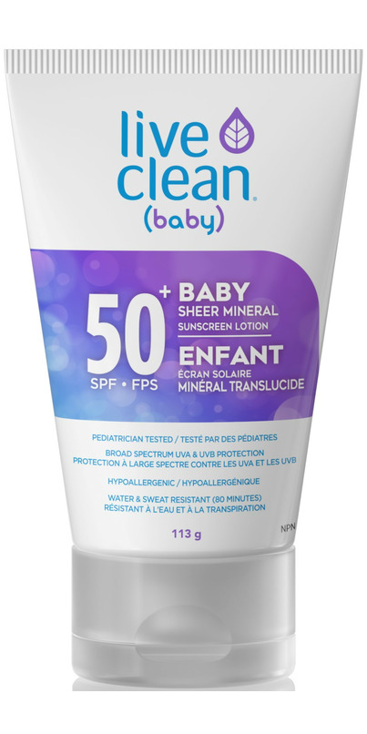Buy Live Clean Sheer Mineral Baby Sun Lotion SPF 50+ at Well.ca | Free ...