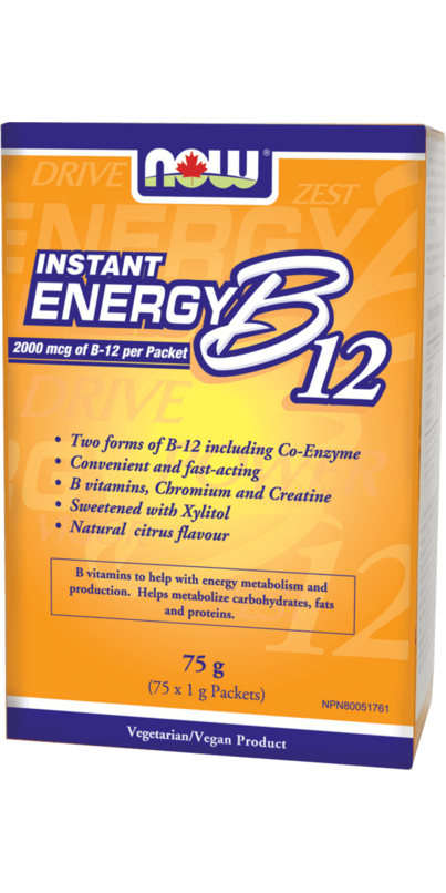 Buy NOW Foods B12 Instant Energy Packets at Well.ca | Free Shipping $35 ...