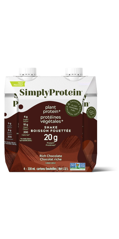 Buy Simply Protein Plant Based Protein Shake Rich Chocolate at Well.ca ...