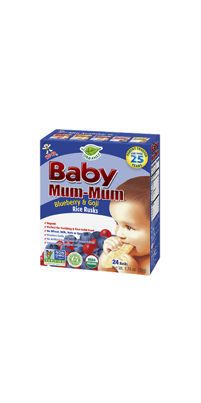 Buy Hot-Kid Baby Mum-Mum Organic Blueberry & Goji Rice Rusks at Well.ca ...