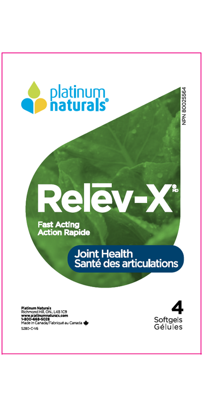 Buy Platinum Relev-X Joint Health Sample at Well.ca | Free Shipping $35+ in Canada