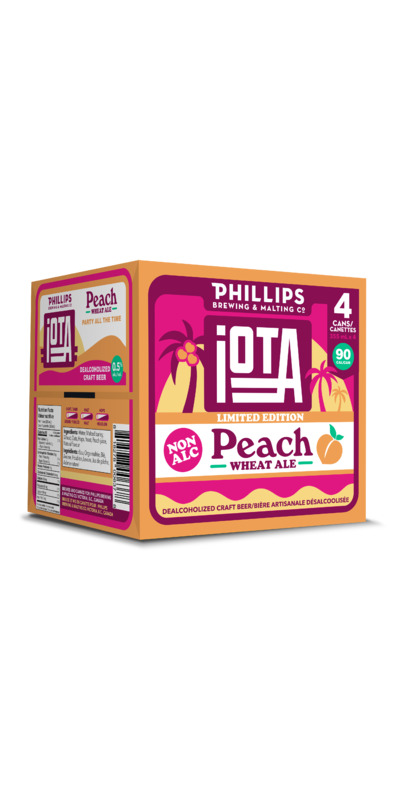 Achetez la bière artisanale sans alcool Phillips IOTA Peach Wheat Ale ...