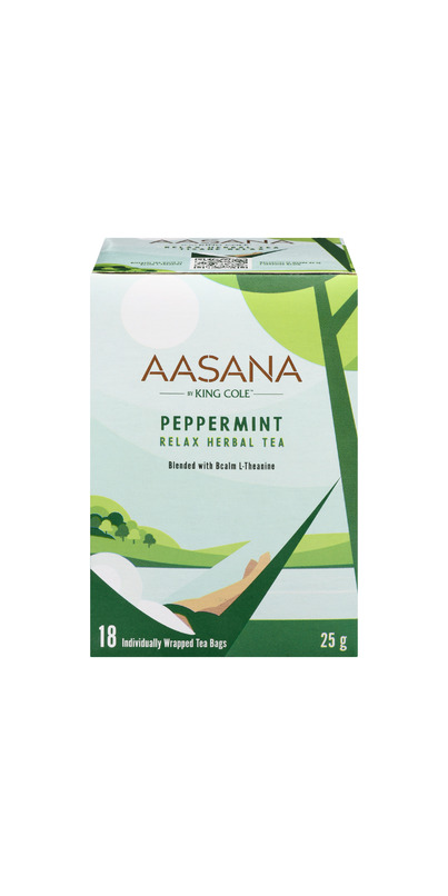 Buy Aasana Peppermint Relax Herbal Tea with L-Theanine at Well.ca ...