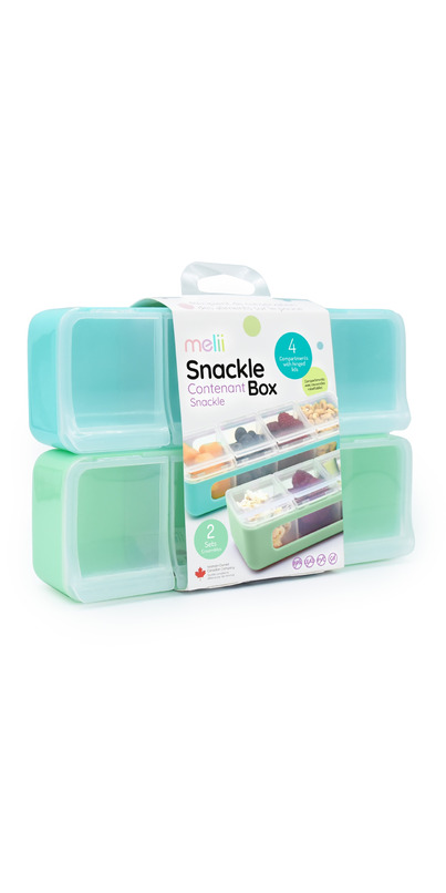 Buy Melii 4 Compartment Snack Box Blue/Mint at Well.ca | Free Shipping ...