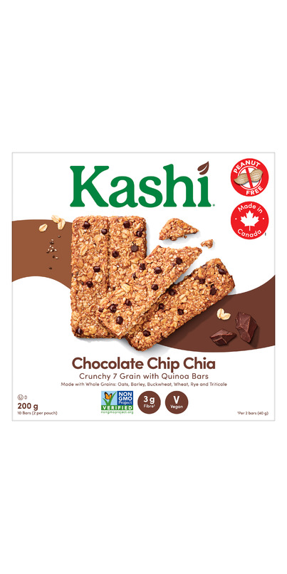 Achetez la Bar de chia croquante aux pépites de chocolat Kashi sur Well ...