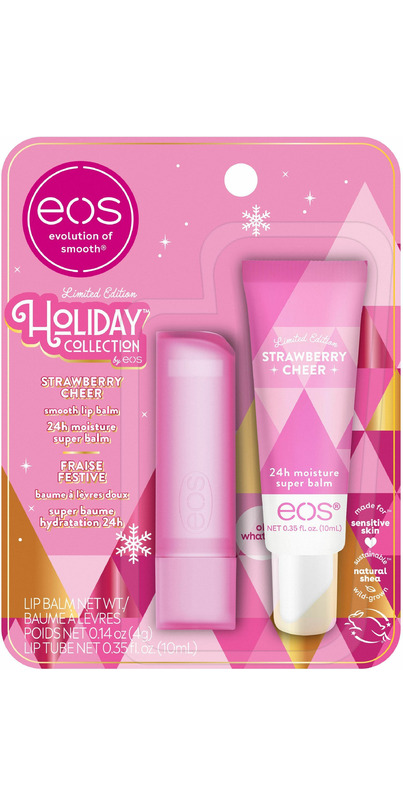 Buy eos Holiday Collection Strawberry Cheer Lip Balm Stick & Tube Set ...