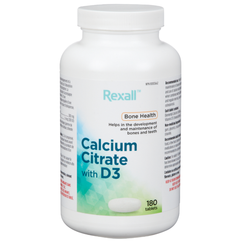 Buy Rexall Calcium Citrate with Vitamin D3 at Well.ca | Free Shipping ...