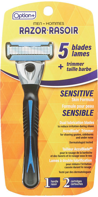 Buy Option+ Five Blade Razors + Trimmer for Men at Well.ca | Free ...