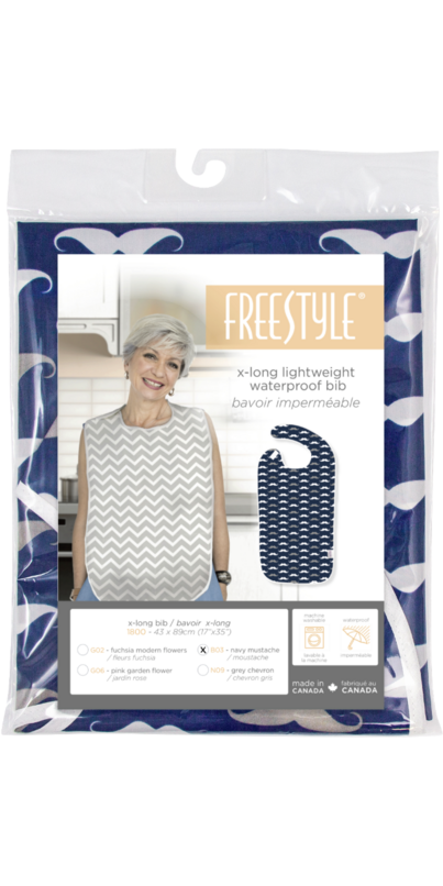 Buy FreeStyle Lightweight & Waterproof Bib Exra Long Navy Moustache ...