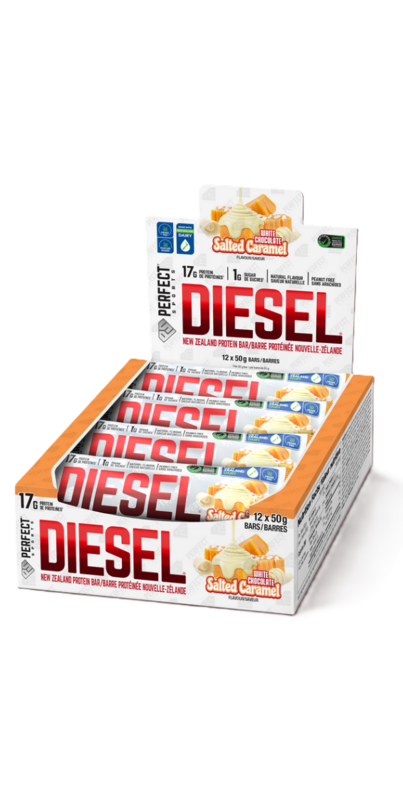 Buy Perfect Sports Diesel Whey Protein Bars White Chocolate Salted ...