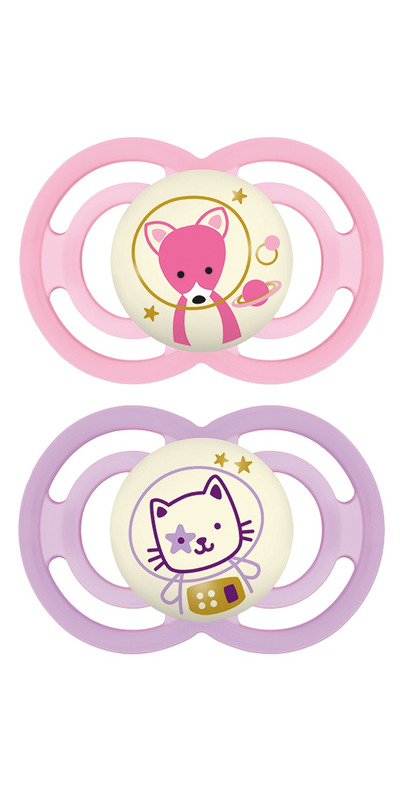 Acheter MAM Glow in the Dark Perfect Night Pacifiers Set Pink & Purple ...