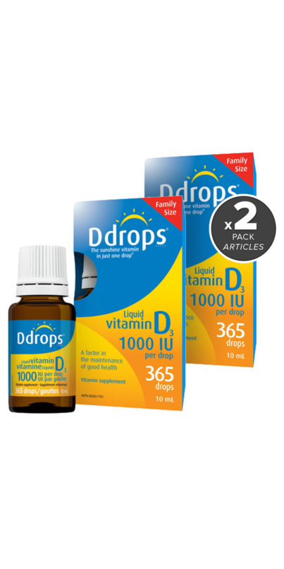 Buy Ddrops Liquid Vitamin D3 1000 IU Bundle at Well.ca | Free Shipping ...