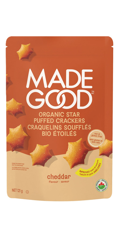 Buy MadeGood Organic Star Puffed Crackers Cheddar at Well.ca | Free ...