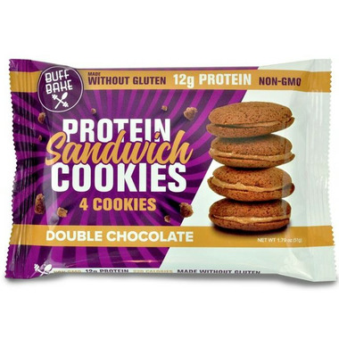 Buy Buff Bake Protein Sandwich Cookies Double Chocolate Pack of 4 at ...